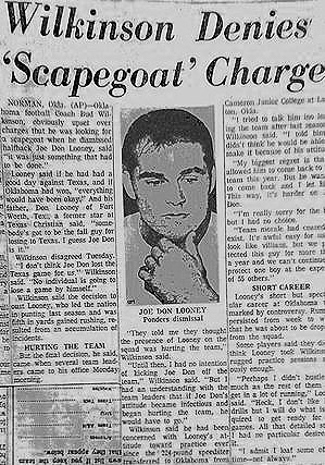 Joe Don Looney and Texas - Texas Legacy Support Network