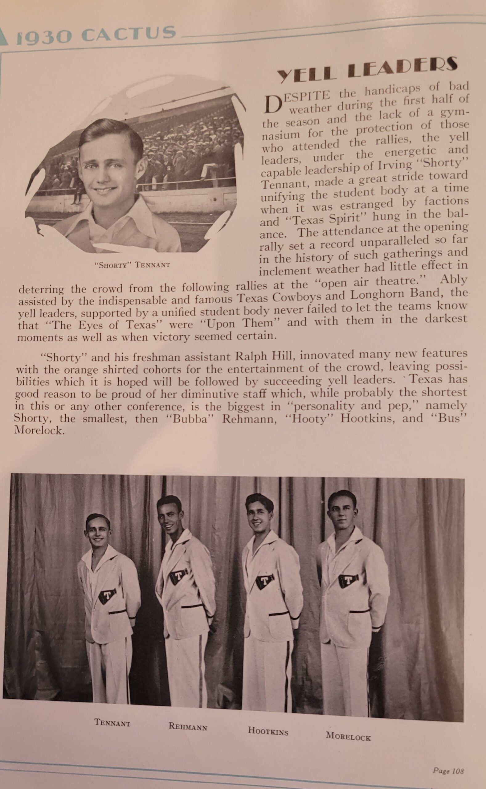 The History of Longhorn Cheer Leaders - Texas Legacy Support Network