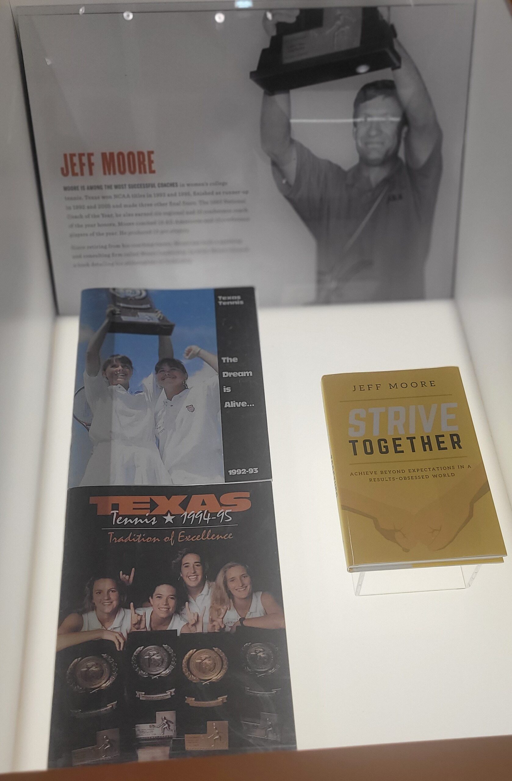 1983-2005 Coach Jeff Moore -Tennis women - Texas Legacy Support Network